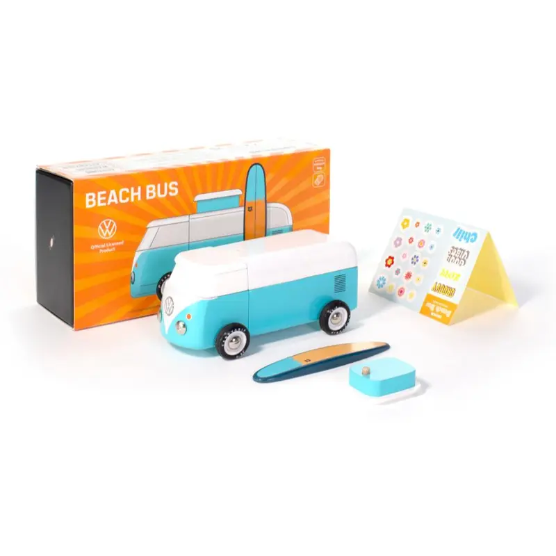 Candylab Mints VW Beach Bus Ocean | 3-in-1 Houten Speelgoedauto ...